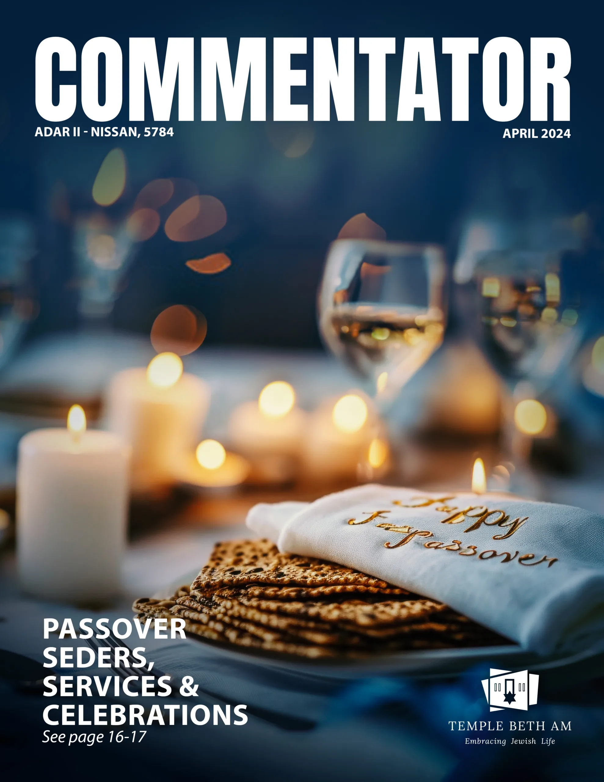 The Commentator Monthly Bulletin | Temple Beth Am